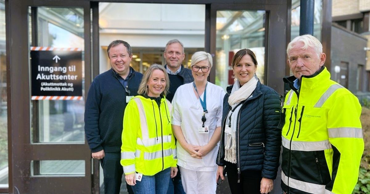 Ny inngang til akuttsenteret - Sykehuset Telemark HF